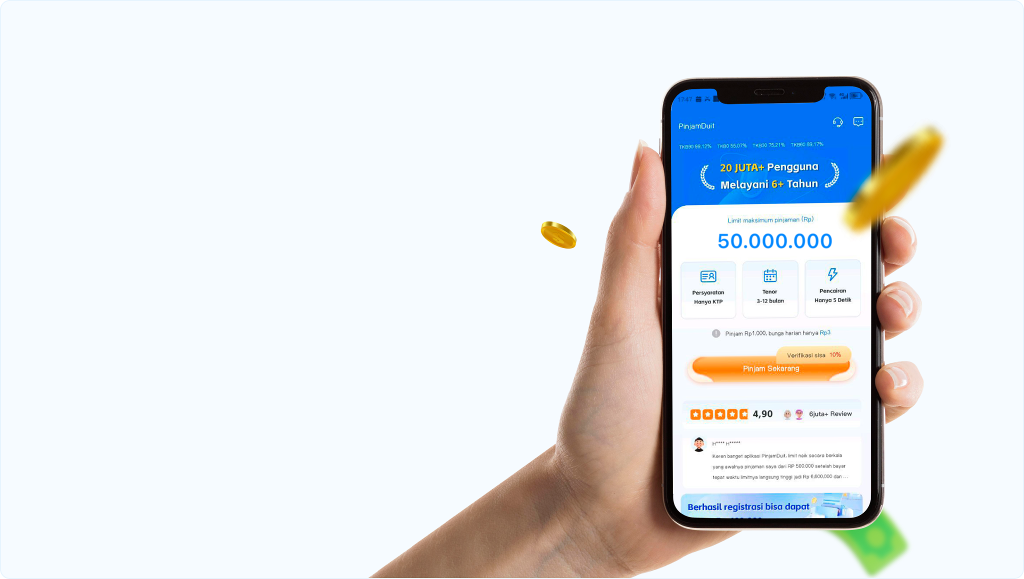 Pinjaman Multiguna Tanpa Agunan, Terdaftar OJK