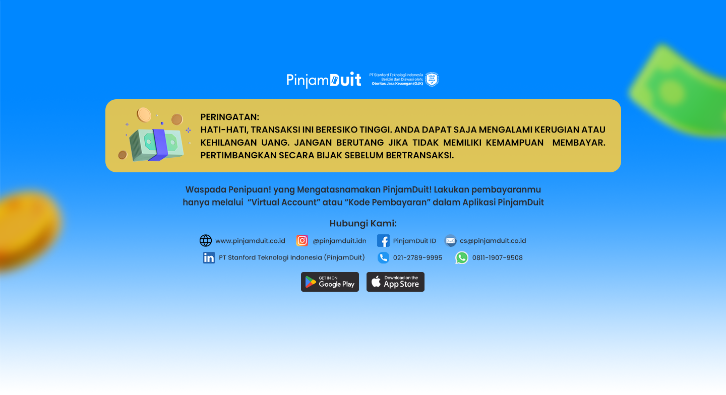 Pinjaman Multiguna Tanpa Agunan, Terdaftar OJK